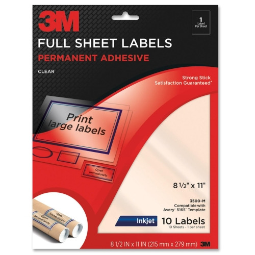 3M Full Sheet Address Label MMM3500M Shoplet