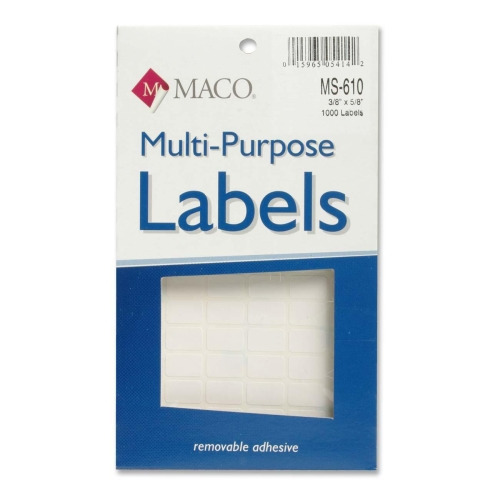 MACO White Multi-Purpose Labels - MACMS610 - Shoplet.com MACO White Multi-Purpose Labels - MACMS610 - Shoplet.com